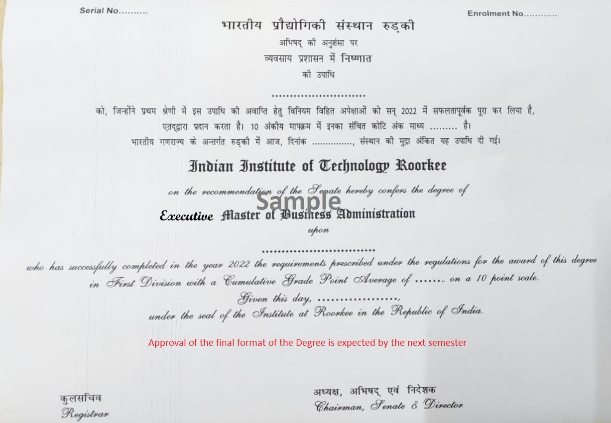 EMBA IIT Roorkee EMBA IIT Roorkee